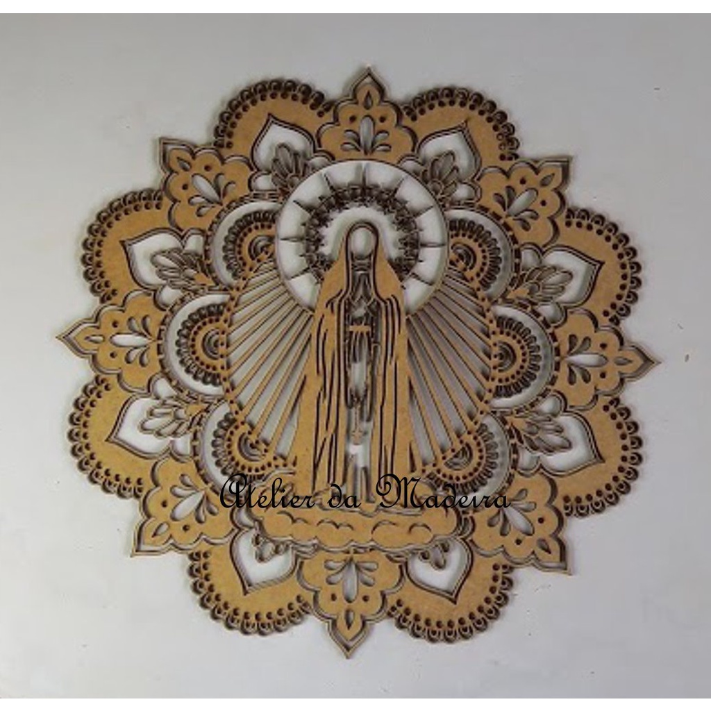 Mandala Nossa Senhora Fatima 40cm | Shopee Brasil