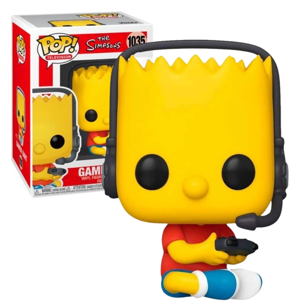 Funko Pop! TV Series: The Simpsons - Gamer Bart #1035 | Shopee Brasil