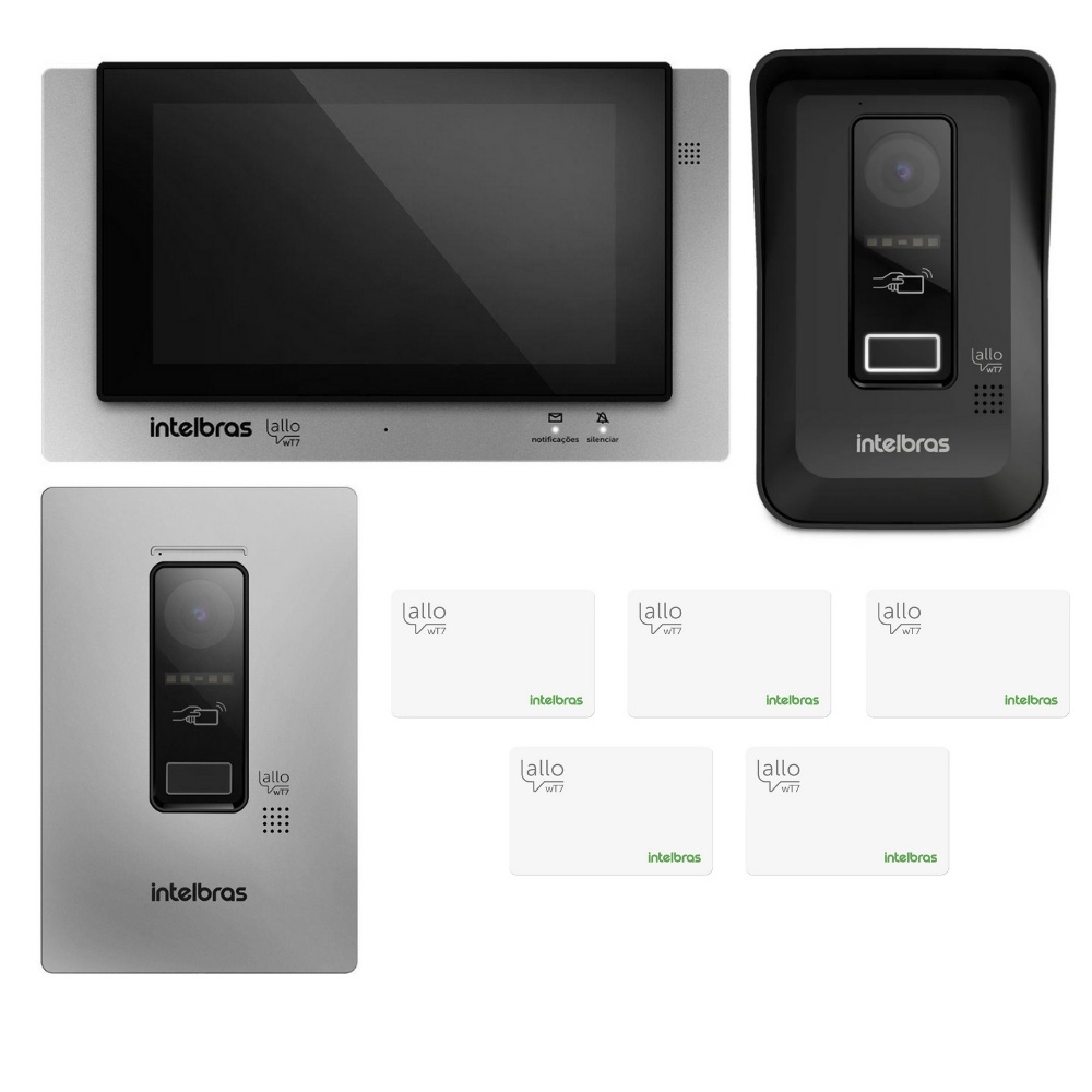 Kit Video porteiro Wi-Fi Intelbras touch screen Residencial | Shopee Brasil