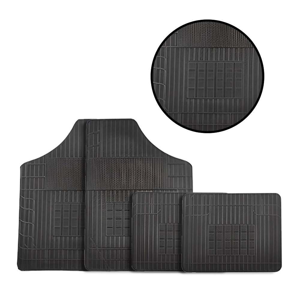 Jogo de Tapete Universal Car Floor Automotivo 100% Borracha 4 Peças ...