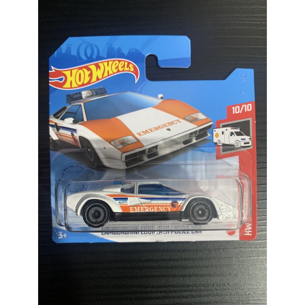 Hot Wheels - Lamborghini Countach Police Car | Shopee Brasil