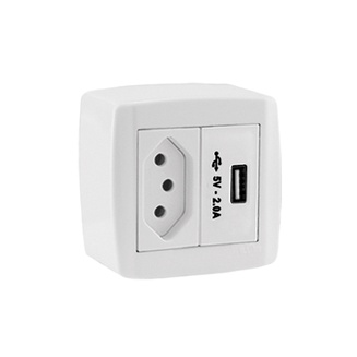 TOMADA USB ILUMI EXTERNA | Shopee Brasil