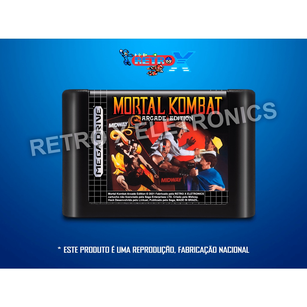 Mortal Kombat: Arcade Edition - CARTUCHO MEGA DRIVE | Shopee Brasil