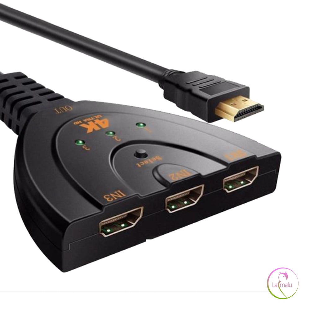 Cabo Divisor Switch Splitter 3 em 1 HDMI para HDTV 1080p | Shopee Brasil