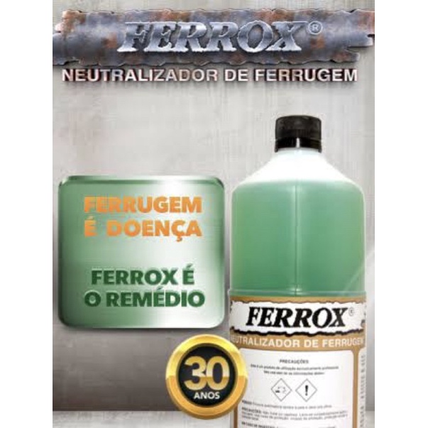 FERROX Removedor Neutralizador de Ferrugem - 500ML | Shopee Brasil