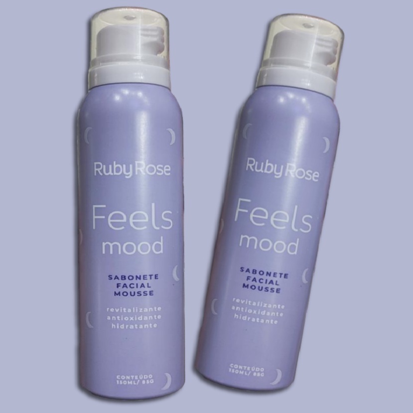 Sabonete Facial Mousse Feels Mood Ruby Rose | Shopee Brasil