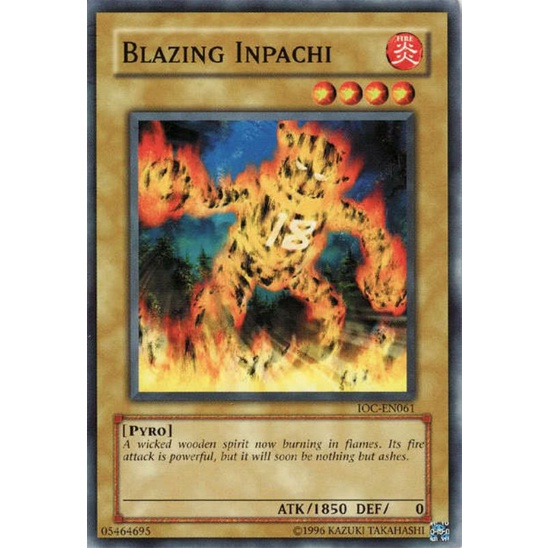 Blazing Inpachi IOC-061 Comum Yugioh* | Shopee Brasil