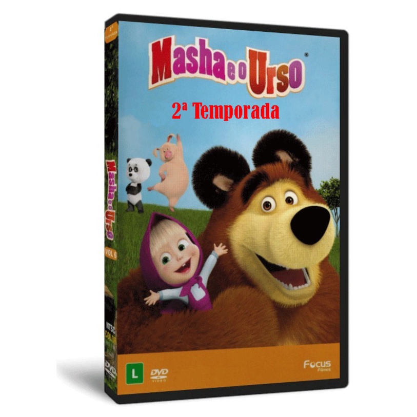 Box Masha e o Urso 1ª + 2ª Temporada - 6 DVDs | Shopee Brasil