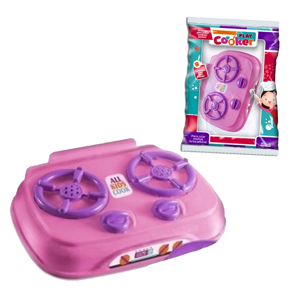 Fogão Infantil De Plástico Resistente Brinquedo Faz De Conta Para ...