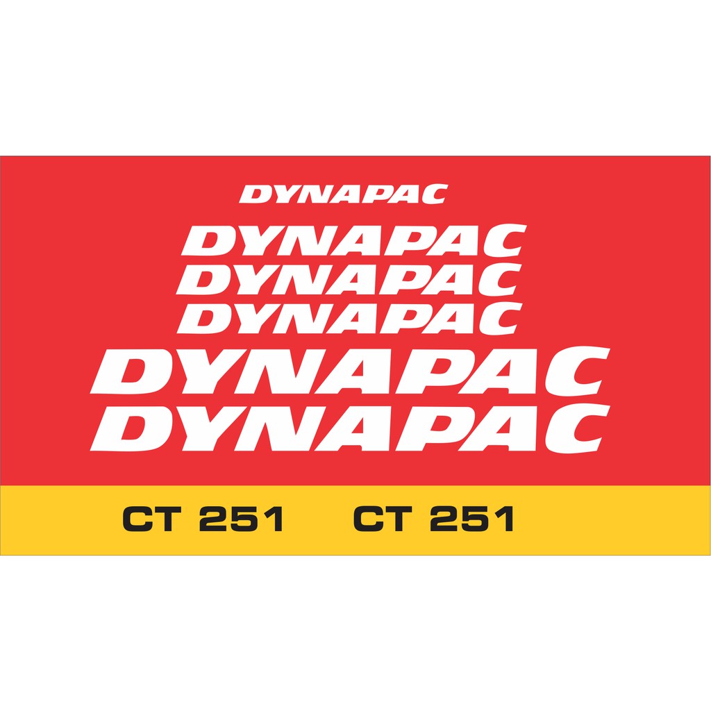 Kit Adesivos Rolo Compactador Dynapac Ct 251 Ct251 R789 | Shopee Brasil