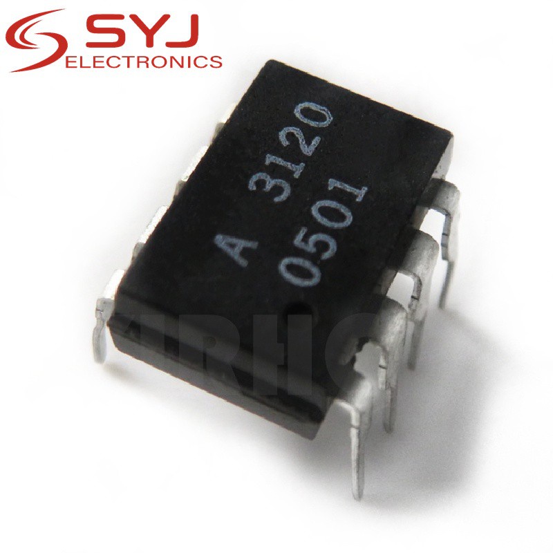 Conjunto De 10 Componentes Eletrônicos Hcpl-3120 Hcpl3120 A3120 Dip-8 ...