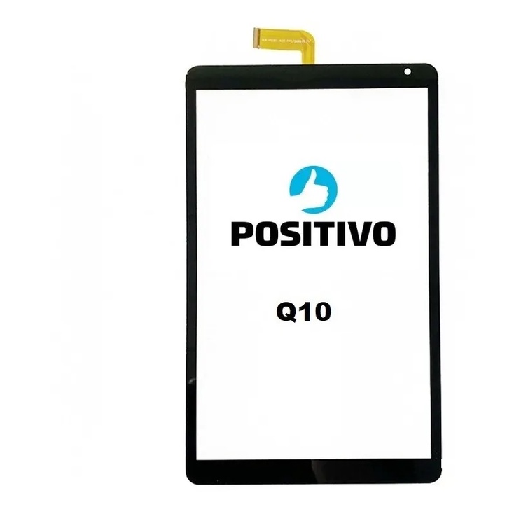 Tela Vidro Touch Tablet Positivo Q10 t2040 MJK-GG101-1736 49 vias NÃO ...