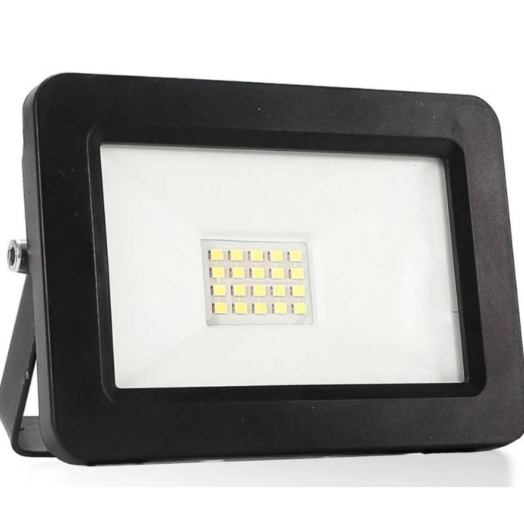 Kit 2 REFLETOR LED HOLOFOTE 50W PROJETOR SLIM Luz Branco Frio 6500k a Prova d'Agua e Resistente ...