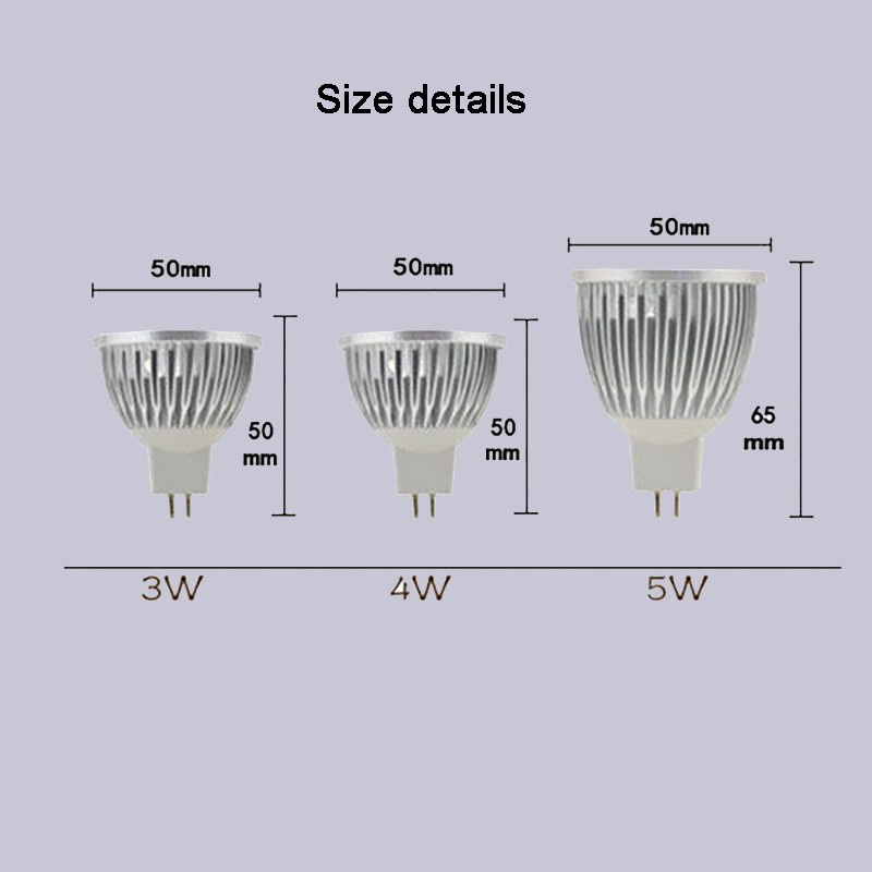 Lâmpada Led De Alumínio Copo Lâmpada E27 E14 Mr16 Gu5.3 Gu10 Ac 220v Ac / Dc 12v 3w 4w 5w Alto ...
