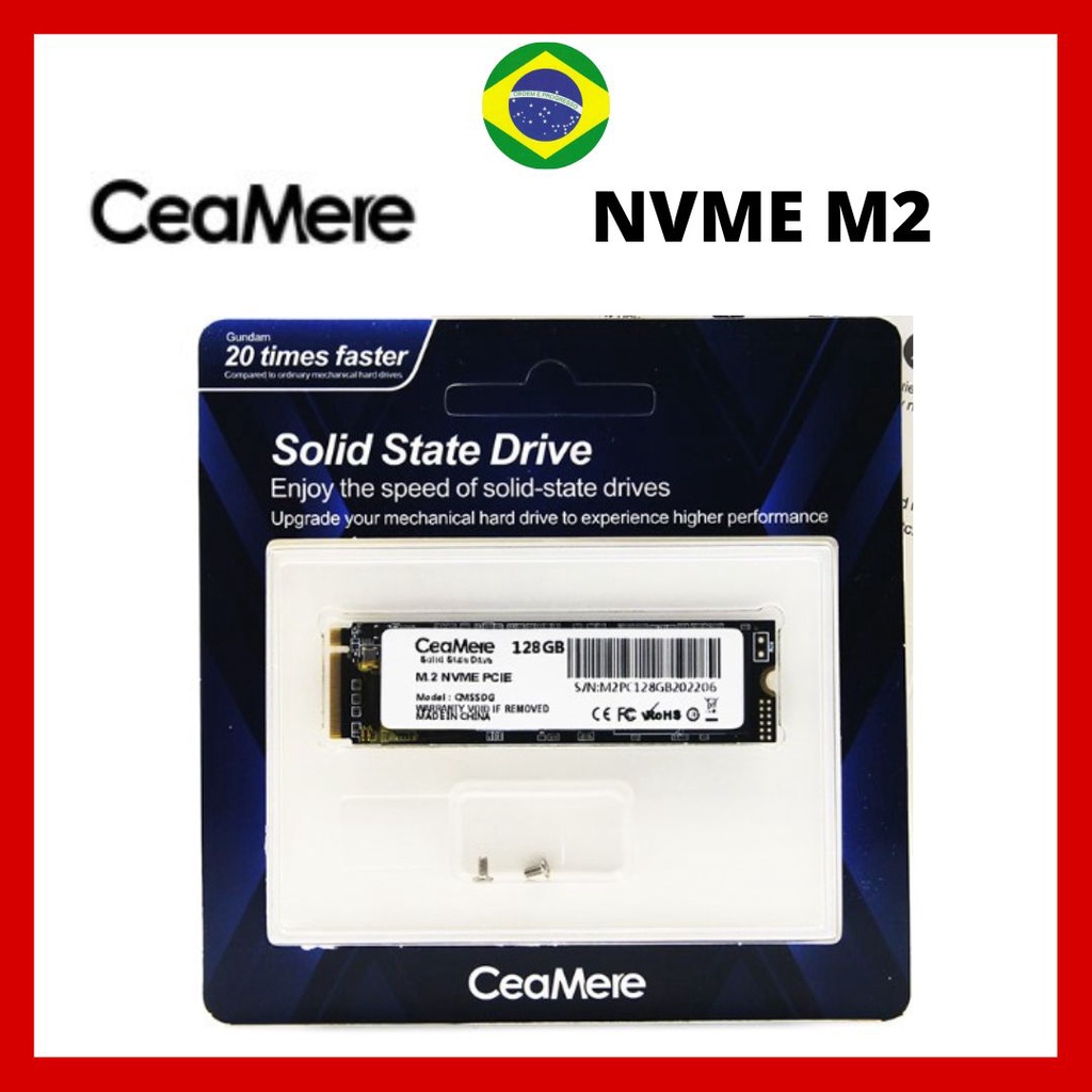SSD M2 Nvme 128gb 256gb 512gb CeaMere - ENVIO IMEDIATO | Shopee Brasil