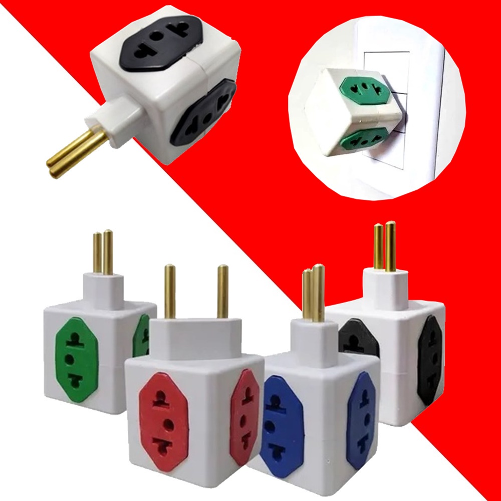 Plug Adaptador 4 tomadas 20A / 250v | Shopee Brasil