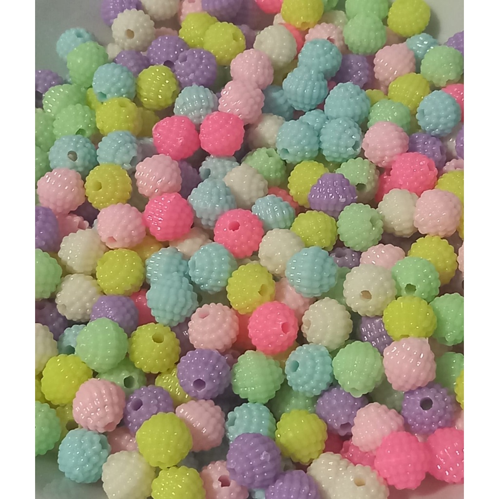 Perola Craquelada Passante Amora Candy Colors 10mm | Shopee Brasil