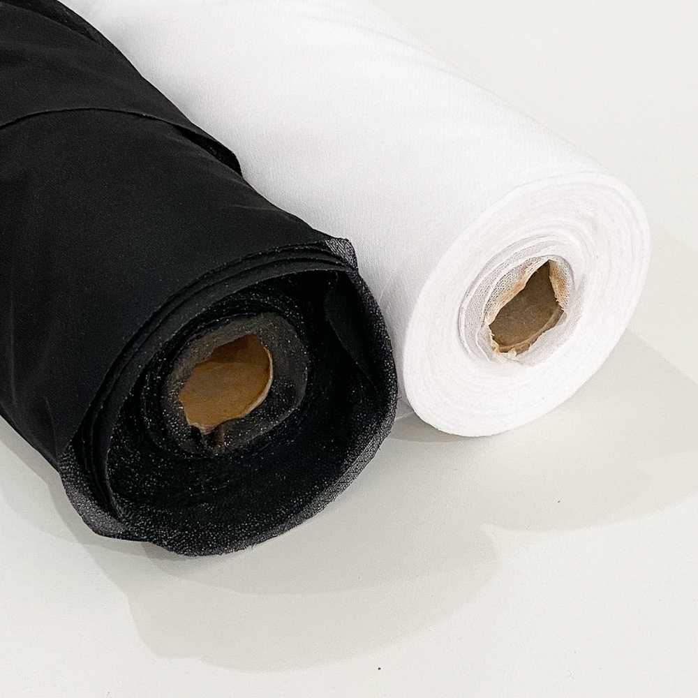 Entretela de Malha Colante Branco e Preta - 1 3 ou 5 metros - Costura ...