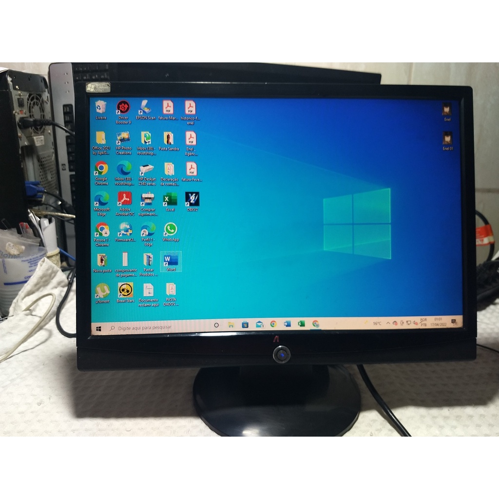 Monitor AOC 19'' Polegadas modelo; 917SW -TFT19W80PS | Shopee Brasil