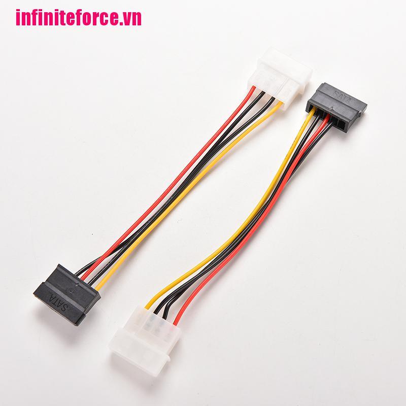 1 Cabo De Alimentação Converte 4 Pinos Ide Molex Para 15 Ata Sata Hard ...