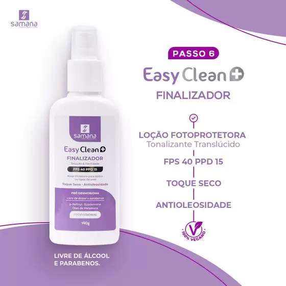 Fluido Finalizador Easy Clean Fps 40 Samana 140g | Shopee Brasil