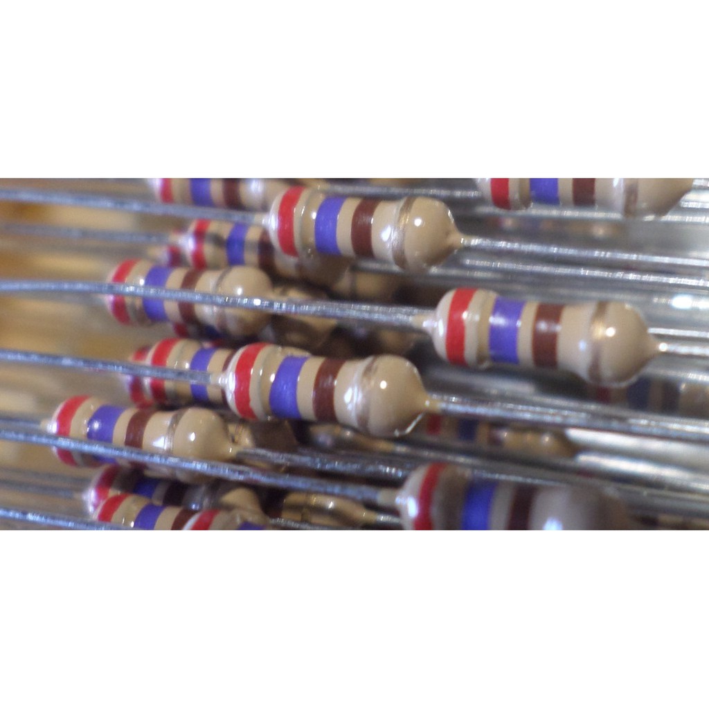 resistor/ 270r ou 270 ohms x 1/4w - 5% tolerancia - com 5 unidades ...