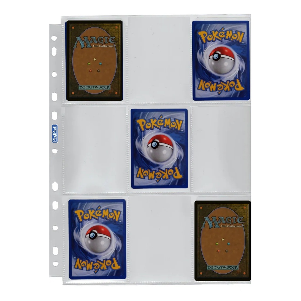 Refil Plástico 10 Folhas Para Cartões E Cards Pokemon Magic Gpk ...
