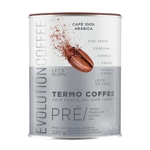 Evolution Coffee 220g Lata - Café Termogênico - Desinchá | Shopee Brasil