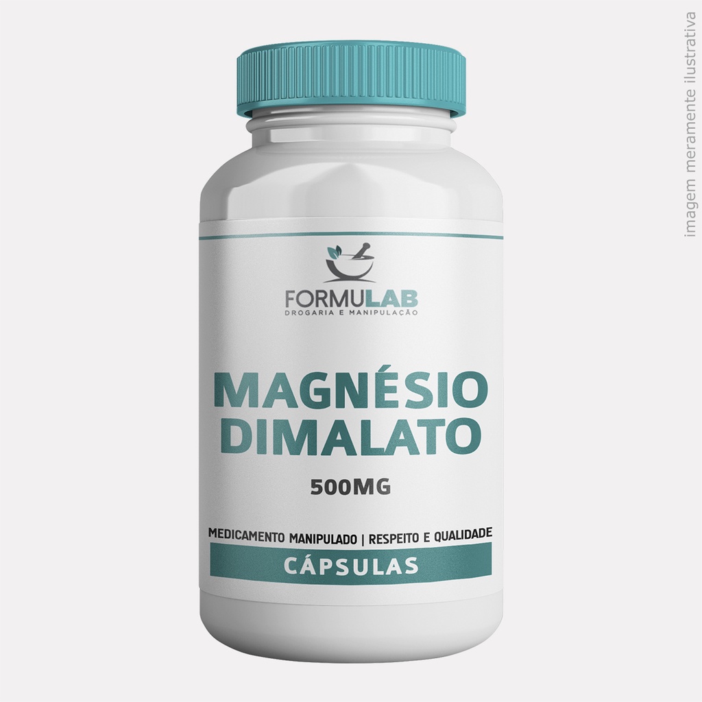 Magnésio Dimalato 500mg Puro - 120 Cápsulas | Shopee Brasil
