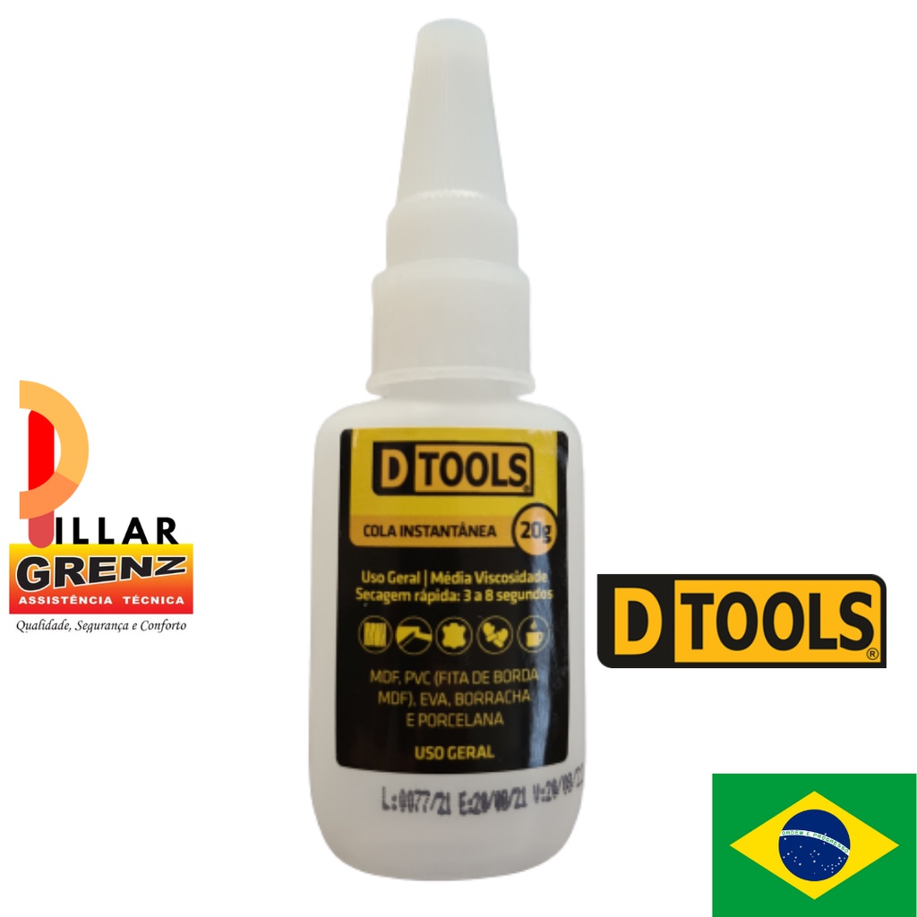 Cola Instantânea Multiuso 20g DTOOLS | Shopee Brasil