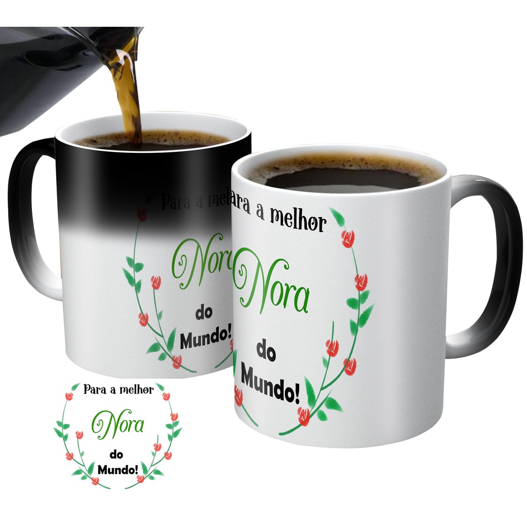 caneca mágica personalizada para presente melhor nora do mundo | Shopee ...
