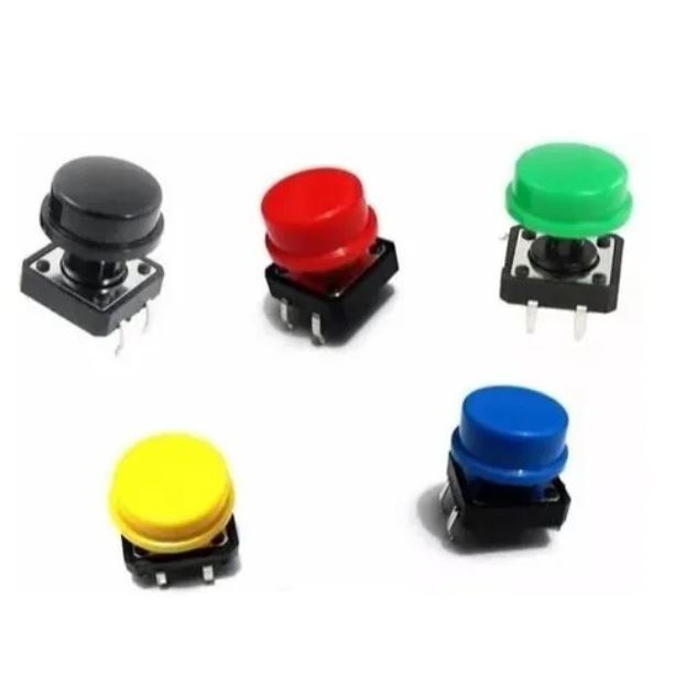 Chave Táctil Push Button Botão (5 unidades) arduino, protoboard, chave tatil. | Shopee Brasil