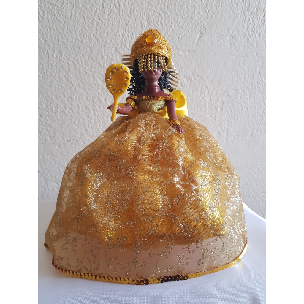 Boneca Orixá Oxum (com 26cm de altura) | Shopee Brasil
