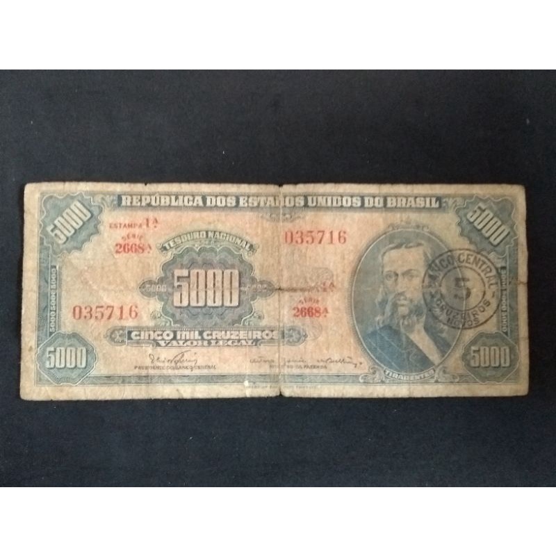 Cédula 5000 Cruzeiros | Shopee Brasil