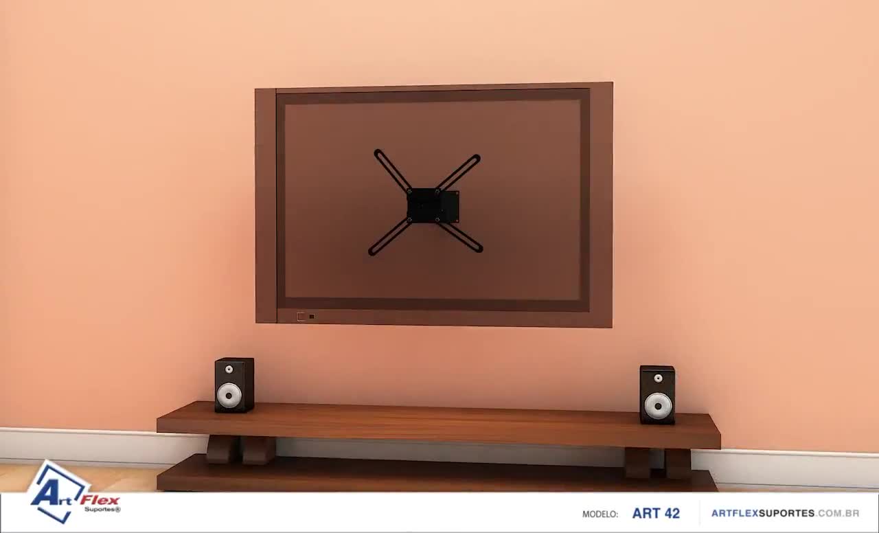 Suporte Articulado Tv parede Monitor Lcd Led oled qled Plasma 32 43 50 ...