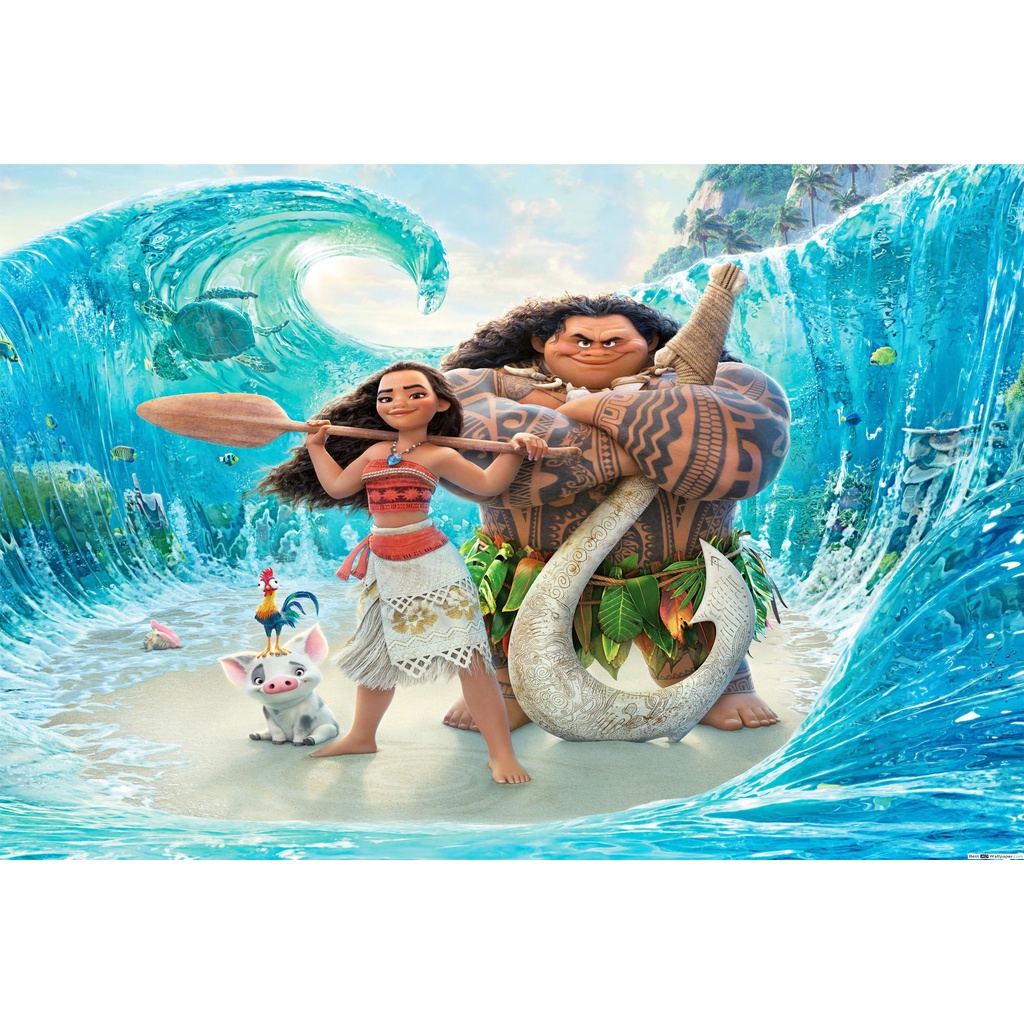 1 Painel benner lona Moana para Festa Banner 150x100cm | Shopee Brasil