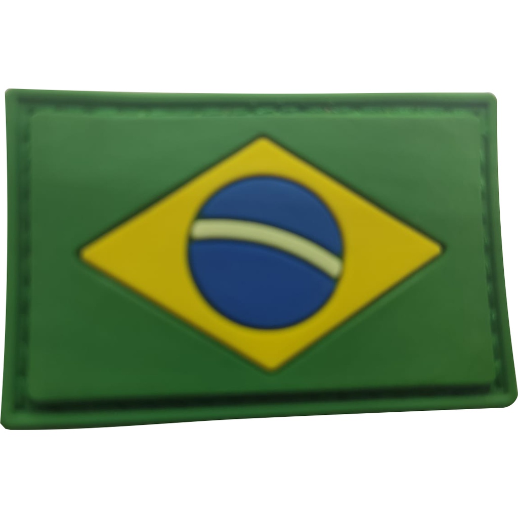 Mini Bandeira do Brasil Emborrachado Patches Airsoft Patche - Ponto ...