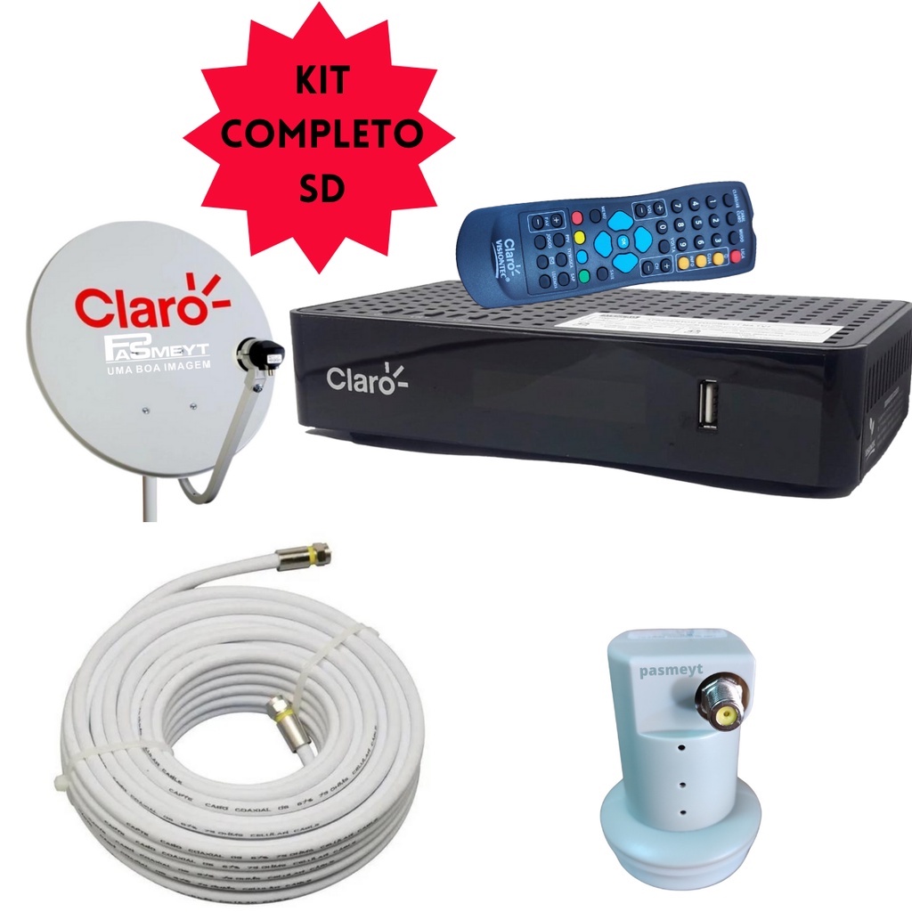 sistema claro digital sd completo prepago | Shopee Brasil