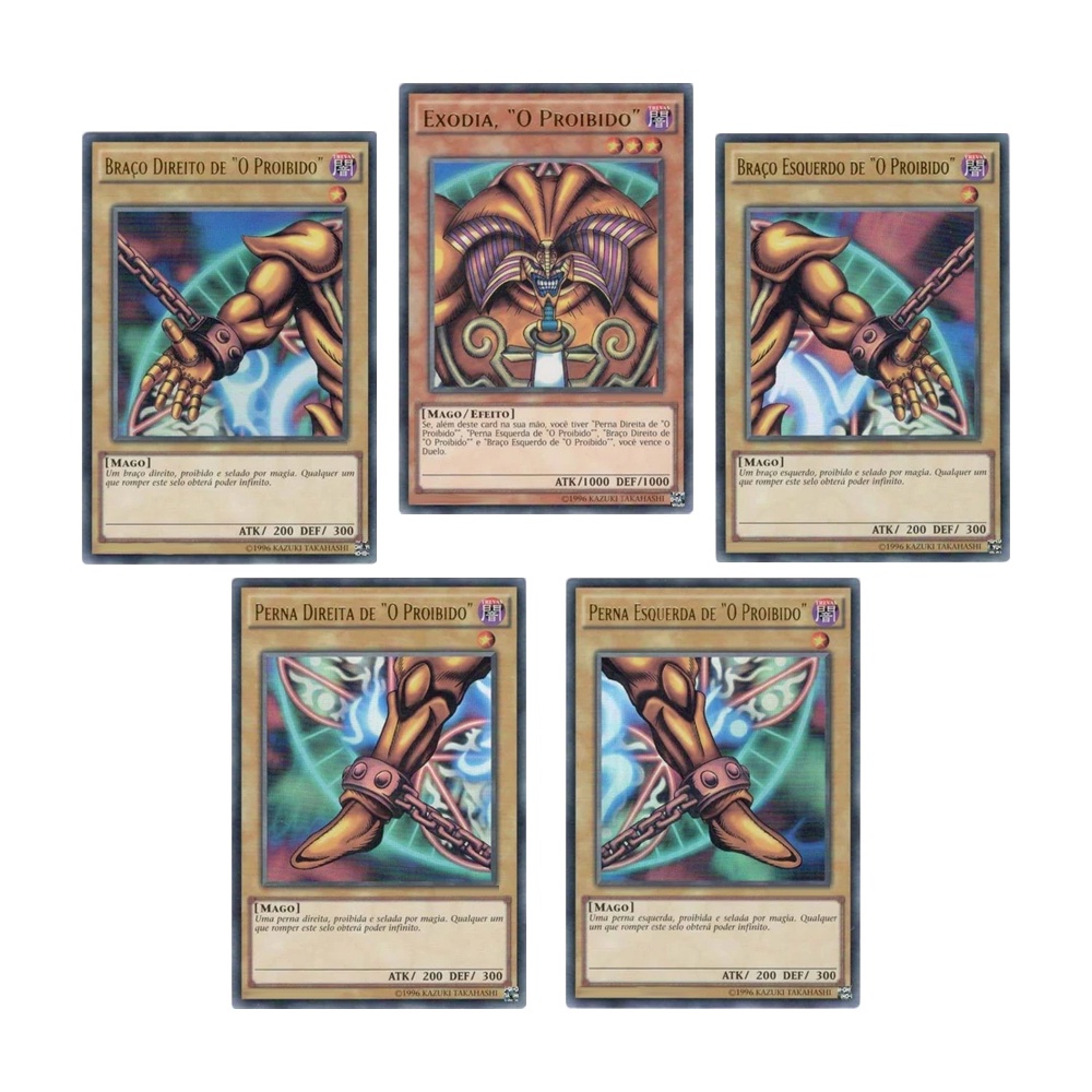 Kit Yu-Gi-Oh! Exodia, "O Proibido" Foil Completo + Booster | Shopee Brasil