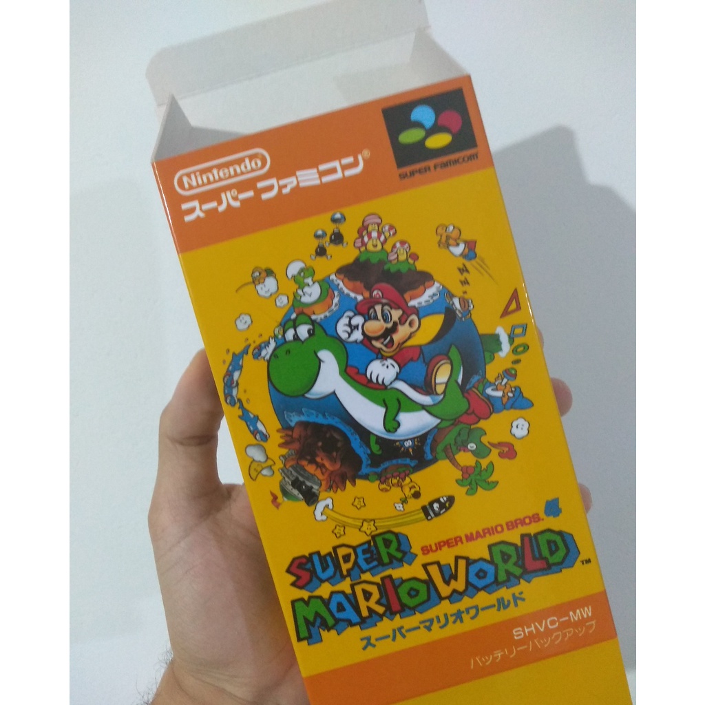 Caixas Super Mario World e Super Mario Kart Super Famicom | Shopee Brasil