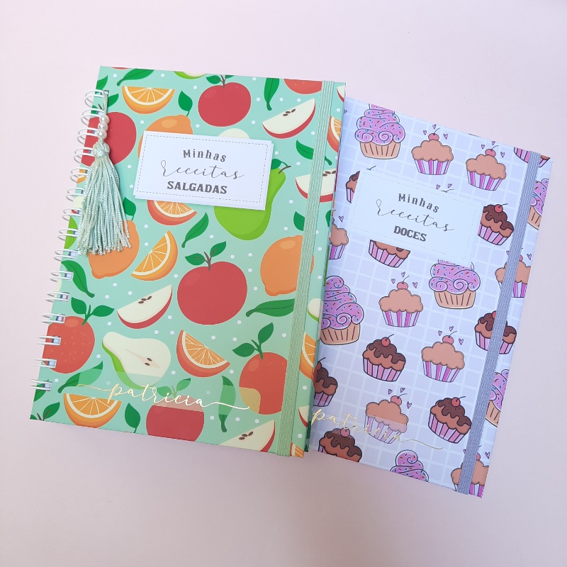 Caderno de Receitas A5 Doce & Salgado | Shopee Brasil