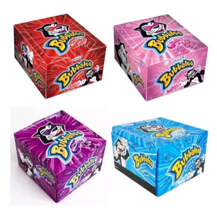 Bubbaloo Chiclete caixa com 60 unid Babalu Bubaloo | Shopee Brasil