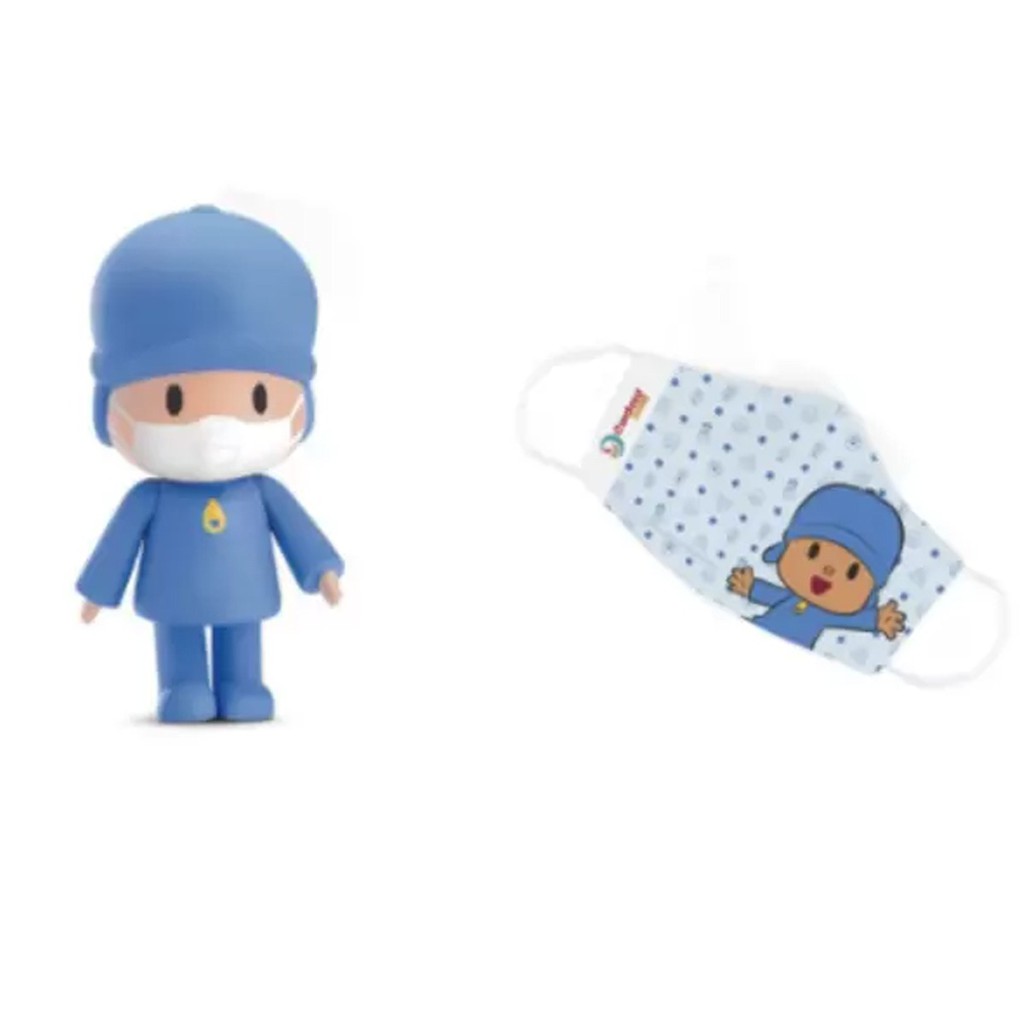 Boneco POCOYO + Máscara Infantil Mascara Para Criança Boneco Pocoyo Vai ...