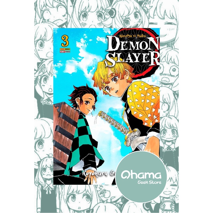 Demon Slayer (Kimetsu no Yaiba) vol. 3 - Mangá Lacrado Panini | Shopee Brasil