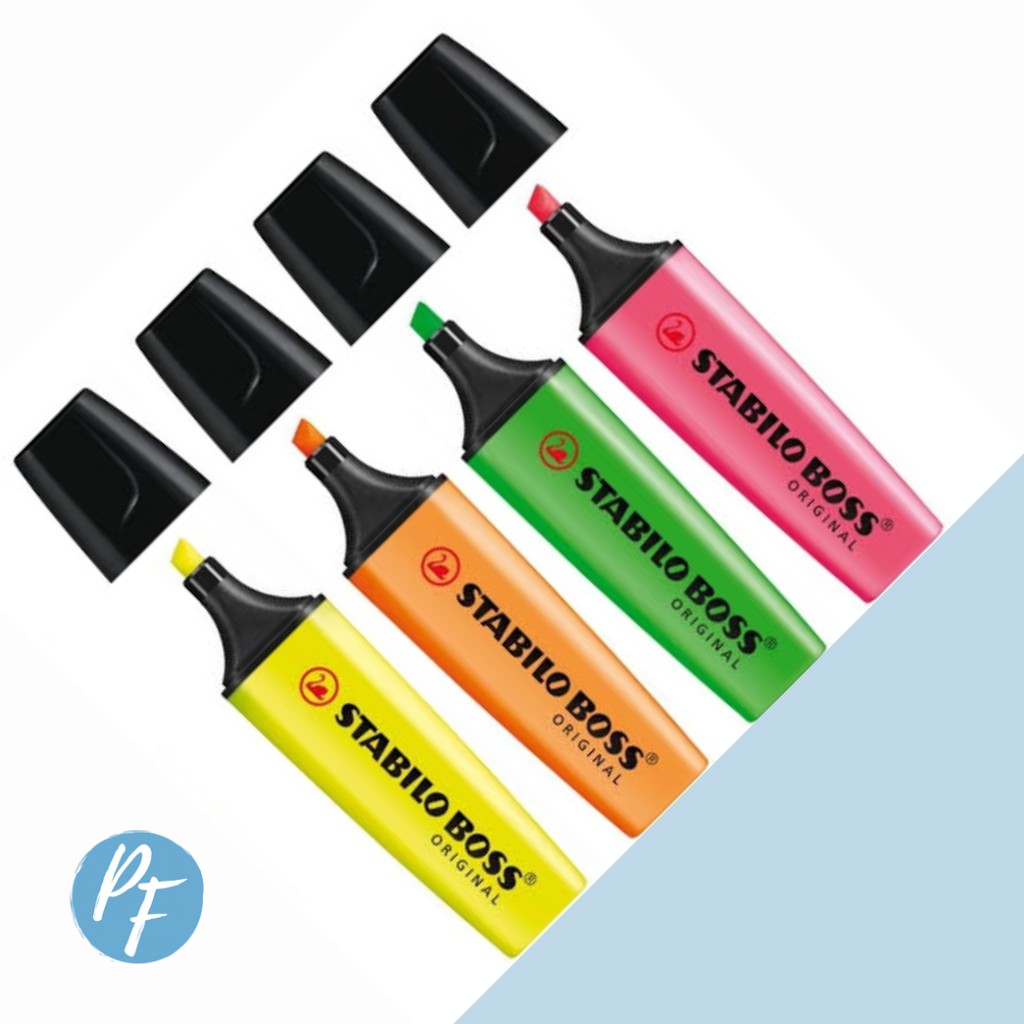 Kit Stabilo Boss Cores Neon com 4 unidades | Shopee Brasil