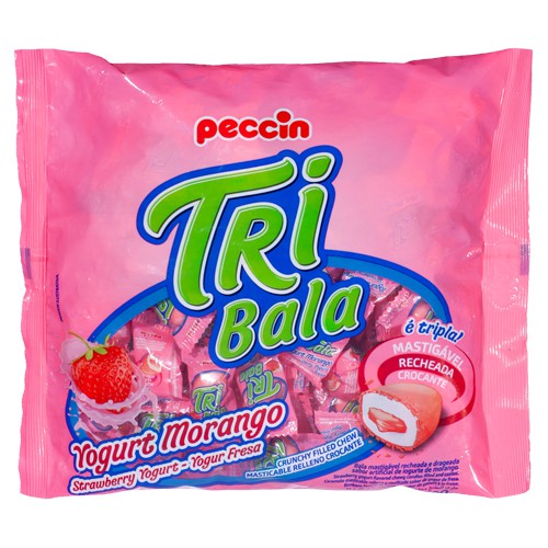 Tri Bala Peccin Sabor Yogurt Pacotão 500g | Shopee Brasil