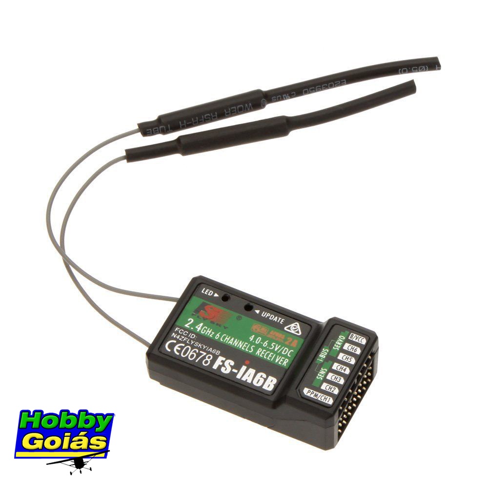 Receptor Flysky Fs-iA6B 6Ch 2.4ghz 6 Canais Compatível c/ Telemetria ...