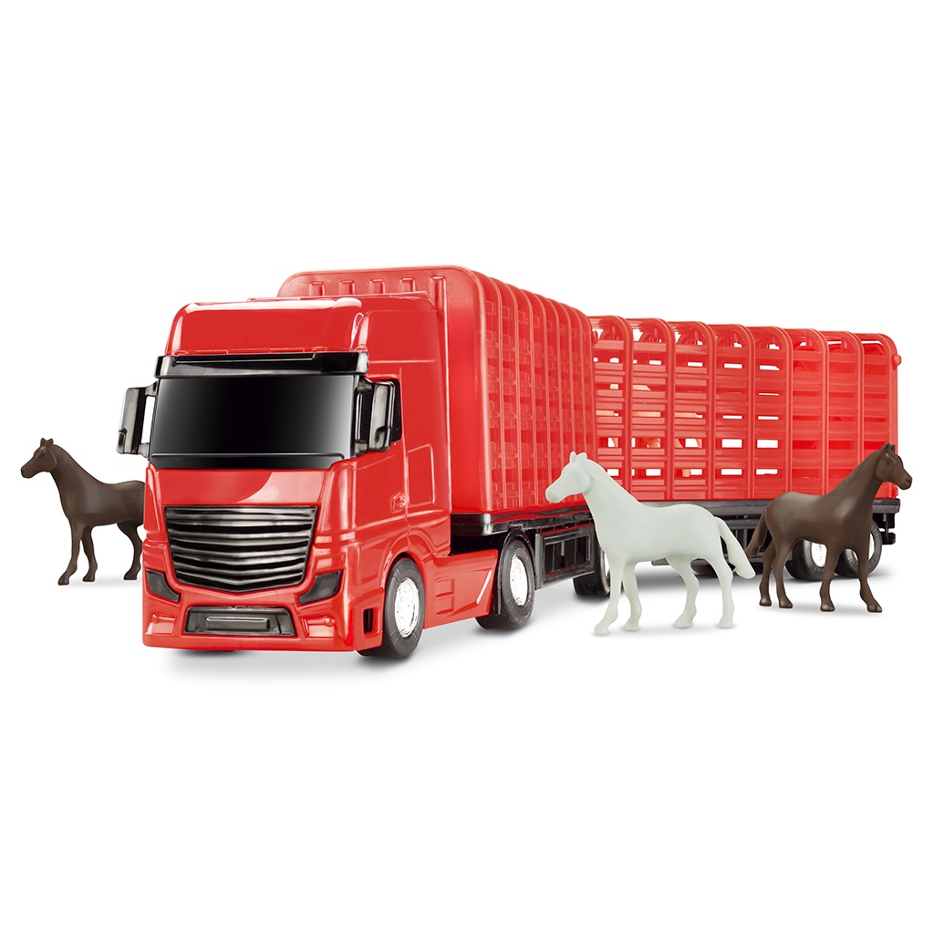 Caminhao Haras Carreta Bitrem Petroleum C/ Cavalo 1/43- Roma | Shopee ...