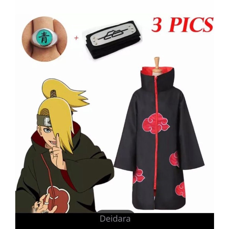 Manto Akatsuki Deidara Adulto/Infantil | Shopee Brasil