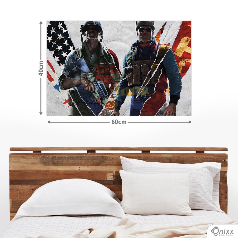 Painel Decorativo Call Of Duty Cold War - Soldiers 60x40cm | Shopee Brasil